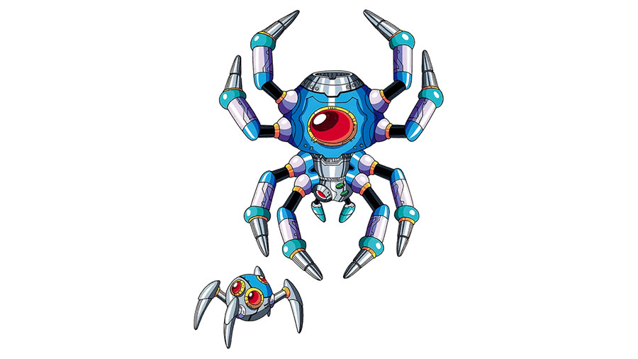 ROCKMAN X1 BOSS 10.蜘蛛頭目(Bospider) - RMMH洛克人回憶之館