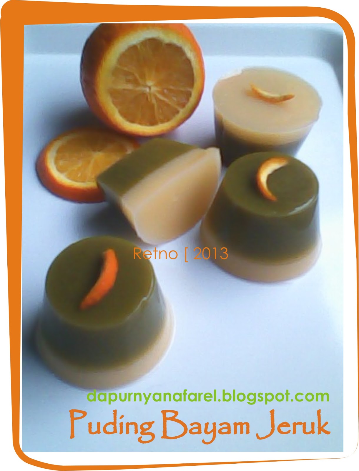 Dapurnya NafaRel: Puding Bayam Jeruk