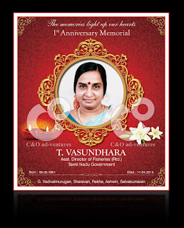 C & O ad-ventures: Death Anniversary Newspaper Advertisement