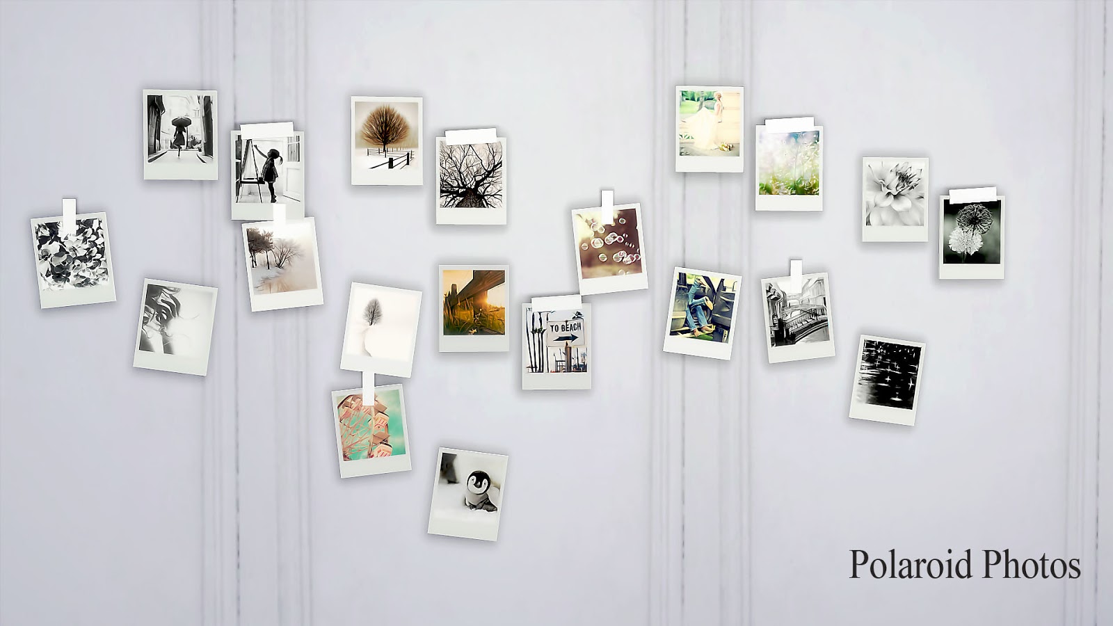 Sims4 Polaroid Photos 牆上照片組 | HOME DESIGN