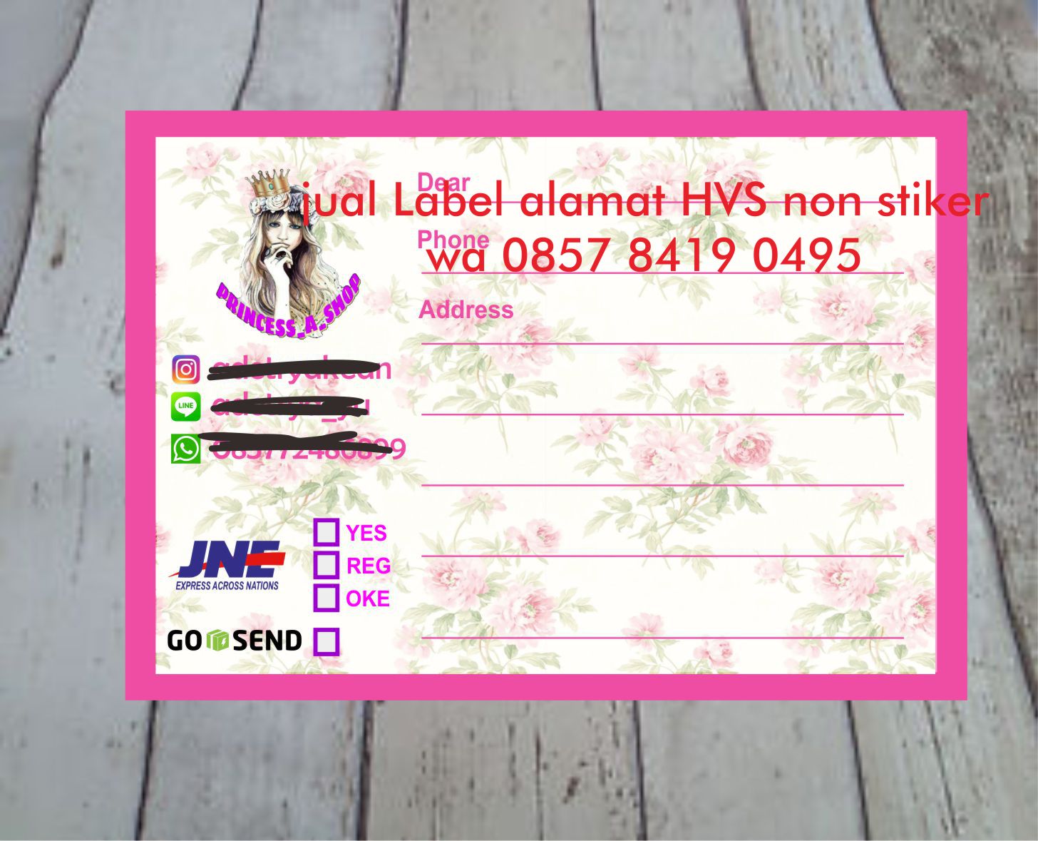 Stiker Alamat Murah