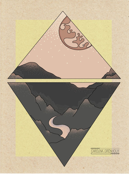 Carolina Grönholm: New illustration: Triangle Mountain
