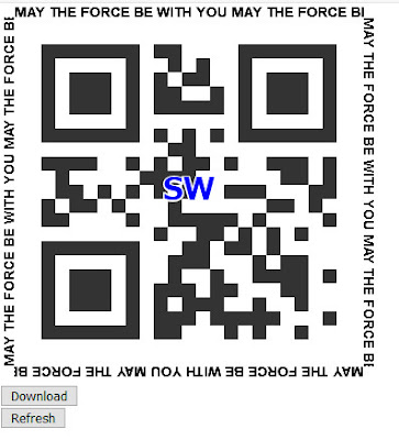 AngularでQRコードの周りに文字の装飾を付ける-faster than the speed of light