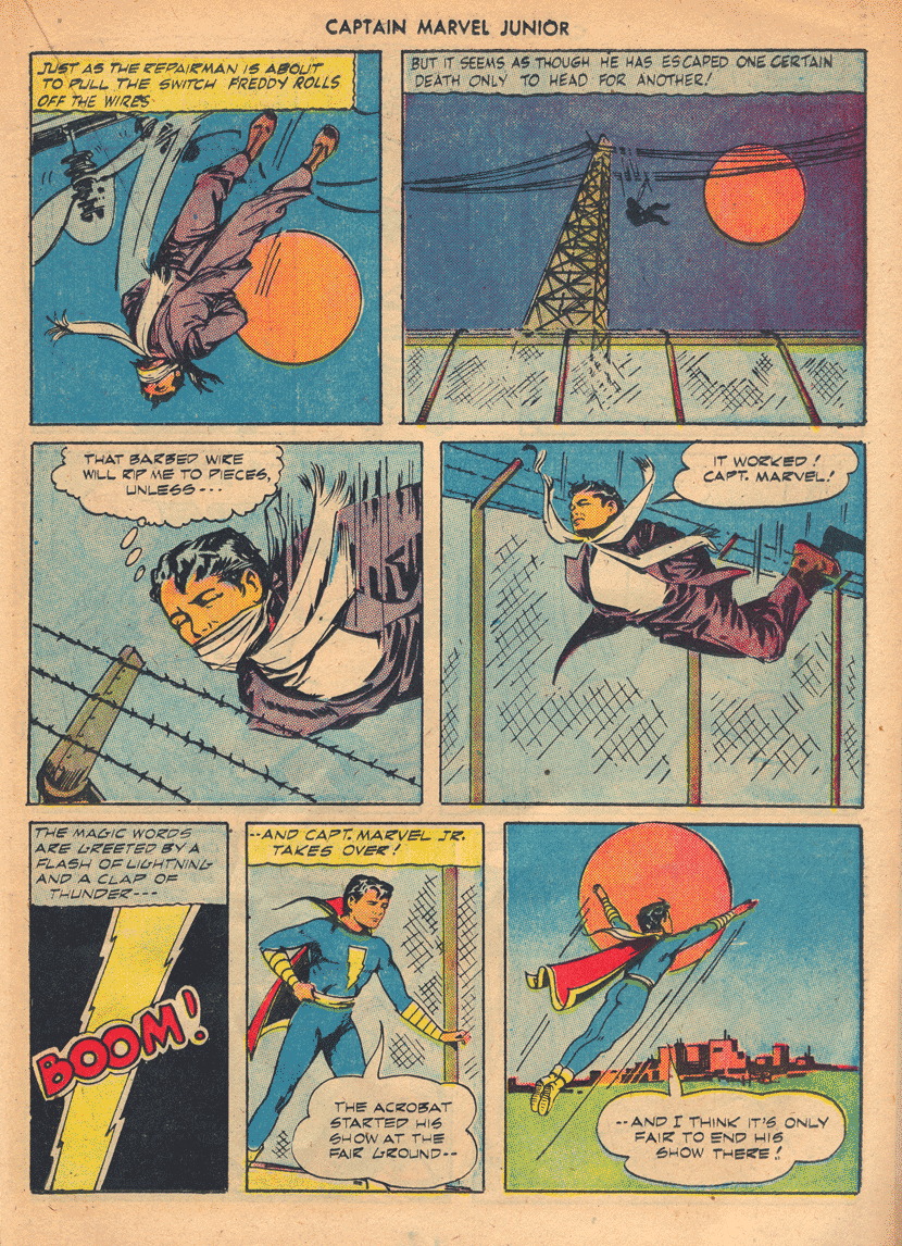 The Blue Boy: Captain Marvel Jr #41 (Acrobat, chapter 3)