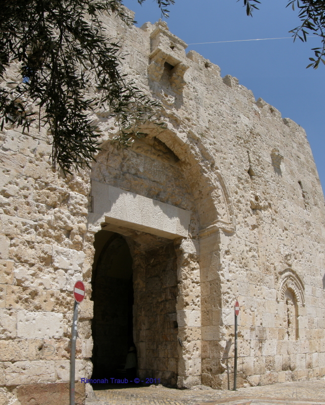 Let us tour Eretz Yisroel.: Shaar Tzion—Zion Gate©