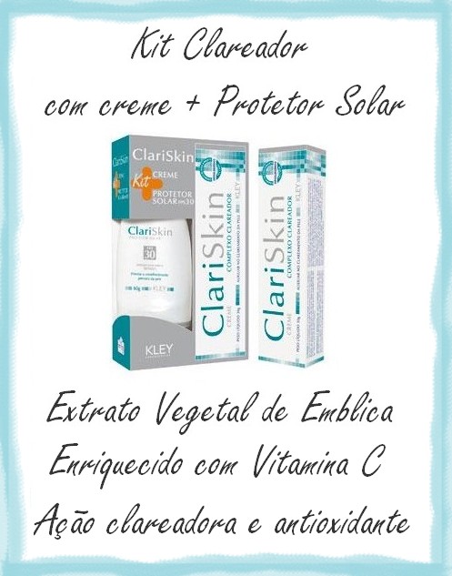 Blog Vanessa Sial : Novo Clariskin Creme Clareador FPS30