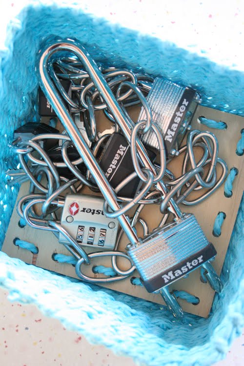 You know how we're an art family...: lock mess monster