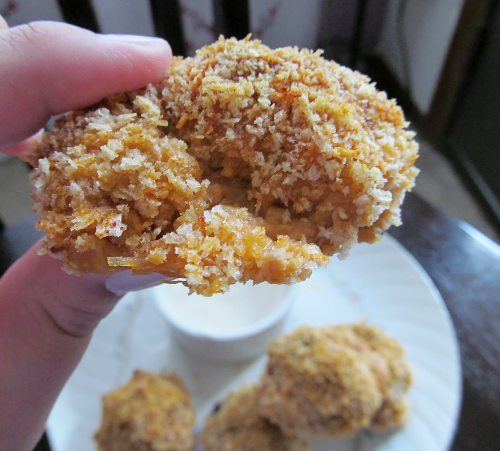Lovely On The Inside: Crispy BBQ Chicken Balls with Cheddar and ...