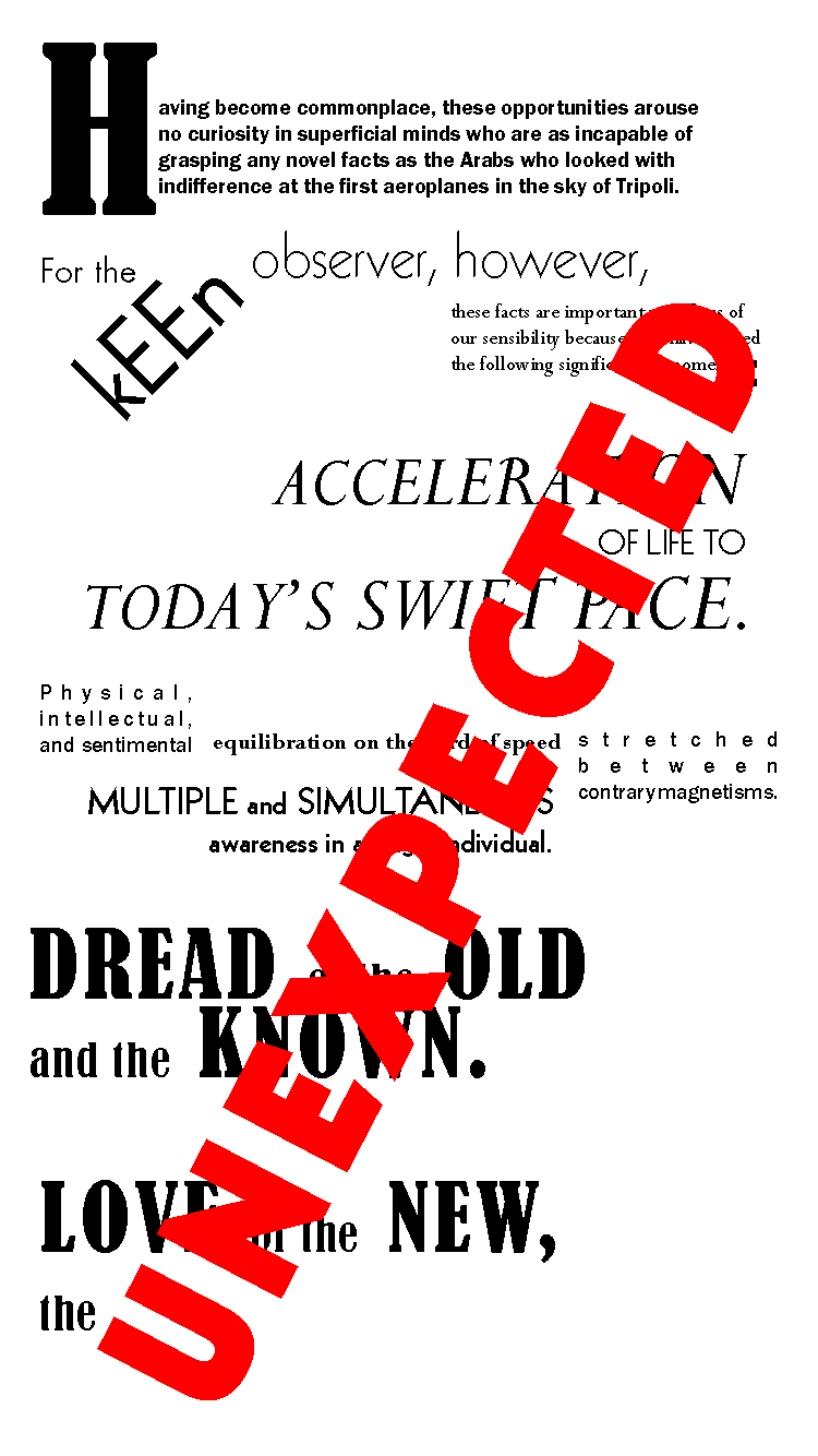 Advanced Typography Blog: project 03 :: initial typography layouts