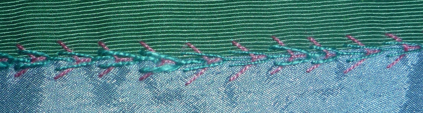 kerrykatiecakes: TAST - Week 1 (Fly Stitch)