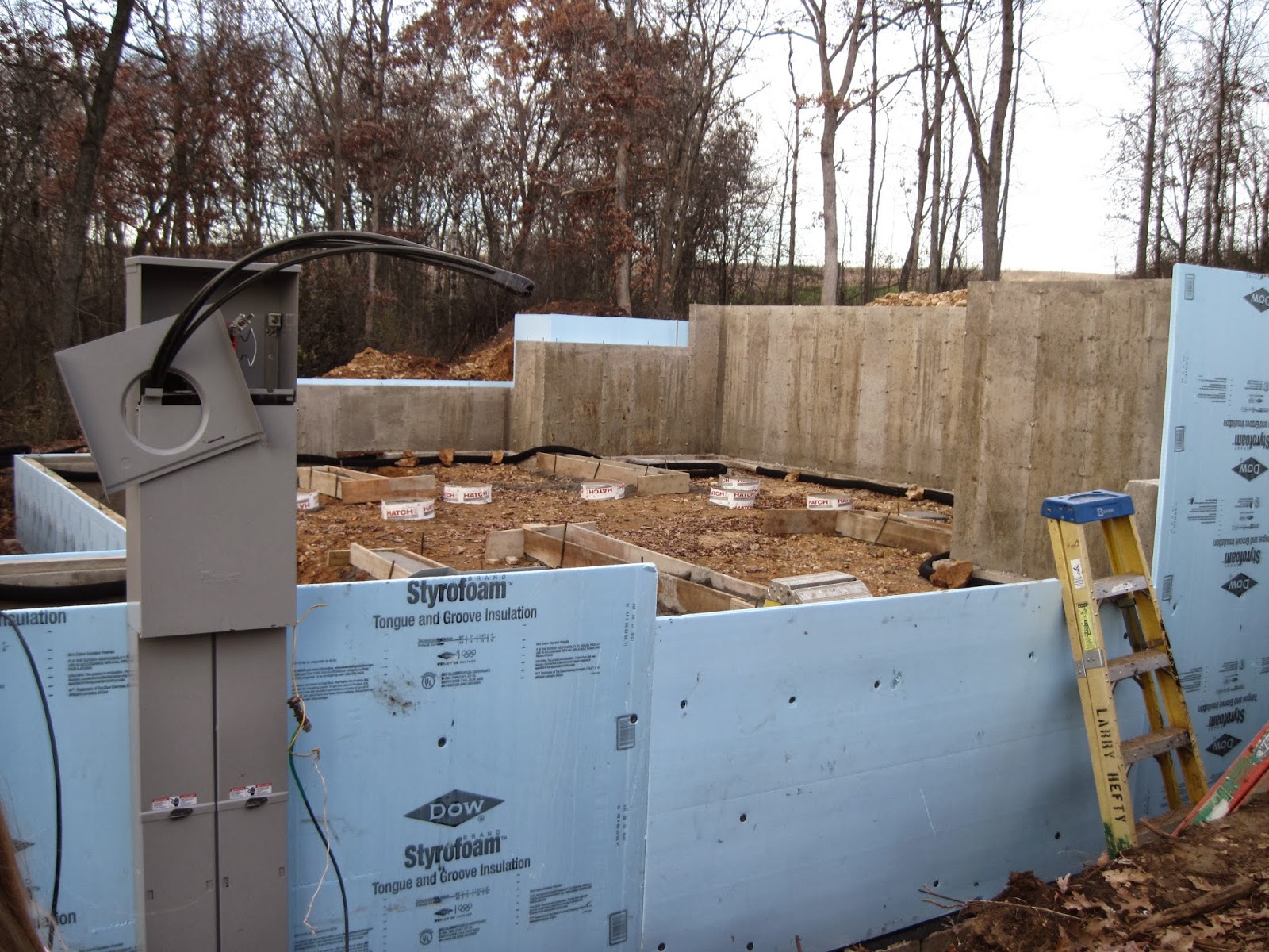 Our House Project: Insulation/ Electrical/ More Footings/ Drain Tile