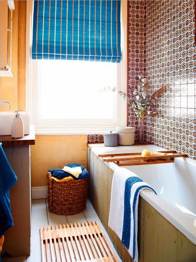 La Maison Boheme: Patterns and Prints in the Bathroom