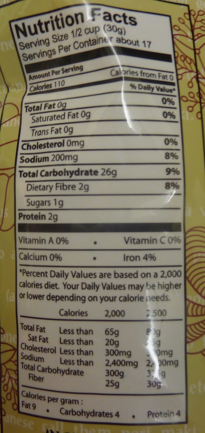 Ranch Rice Cakes Nutrition Facts at Sandra Raines blog