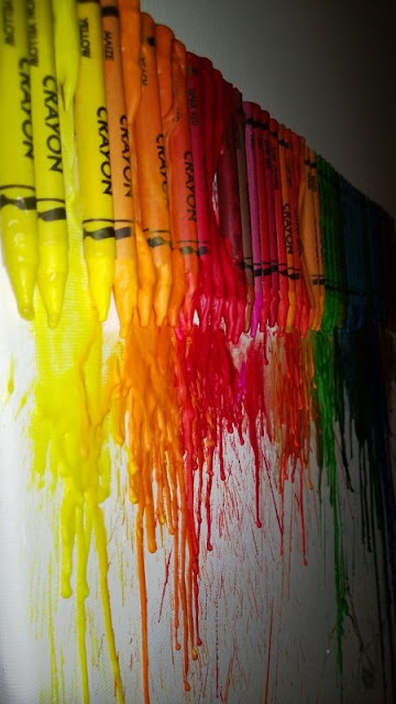 n dot interiors: DIY: Melted Crayons
