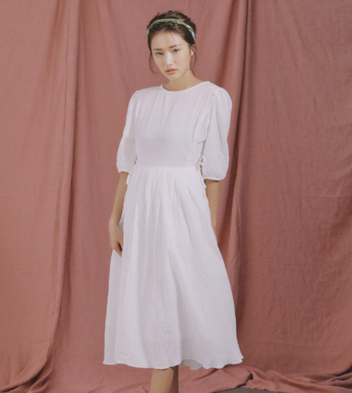 [Stylenanda] Buttoned Back Side-Tie Dress | KSTYLICK - Latest Korean ...