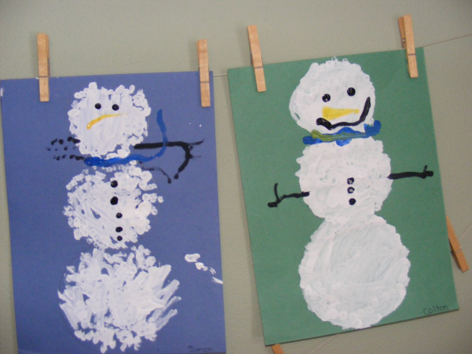 Jenno's Daycare: Snowman crafts
