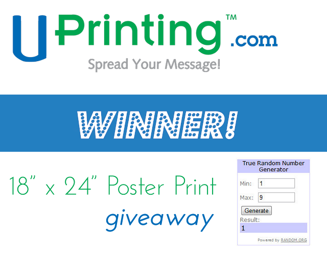 Finding My Aloha: UPrinting Giveaway Winner!