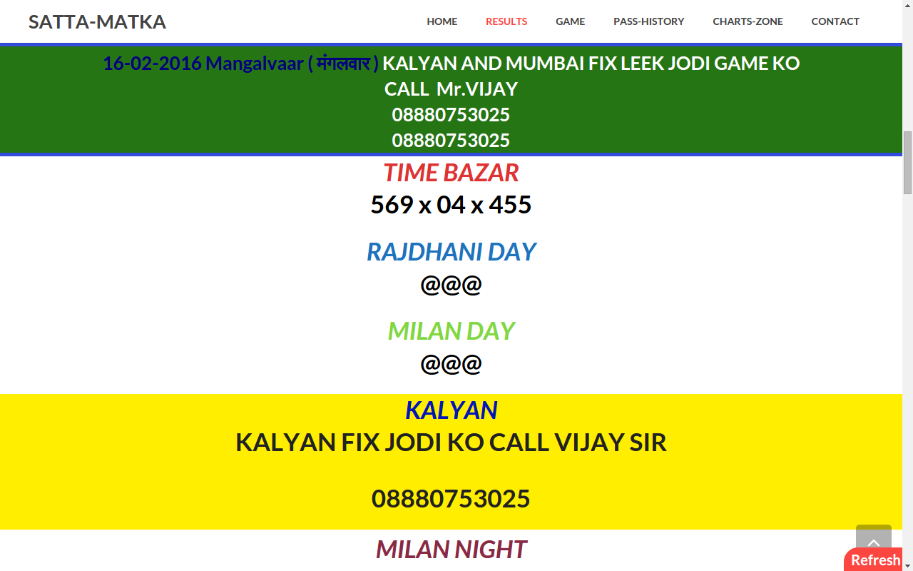sattamatkaindia: KALYAN AND MUMBAI FIX LEEK JODI GAME