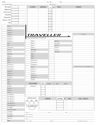 Graphite Prime: Traveller: Evolution of a Character Sheet and ...