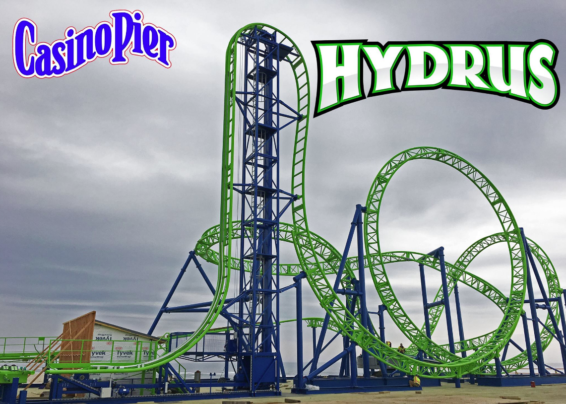 NewsPlusNotes: Hydrus Revealed as Name for New Casino Pier Roller Coaster