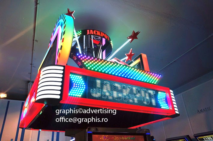 Graphis Advertising - Productie Publicitara: CASINO JACKPOT SIGN