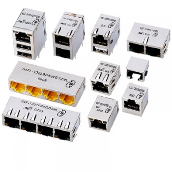 RJ45 Magnetics-56F-19 Series RJ45 10/100/1000 BASE-T JACK WITH MAGNETIC ...