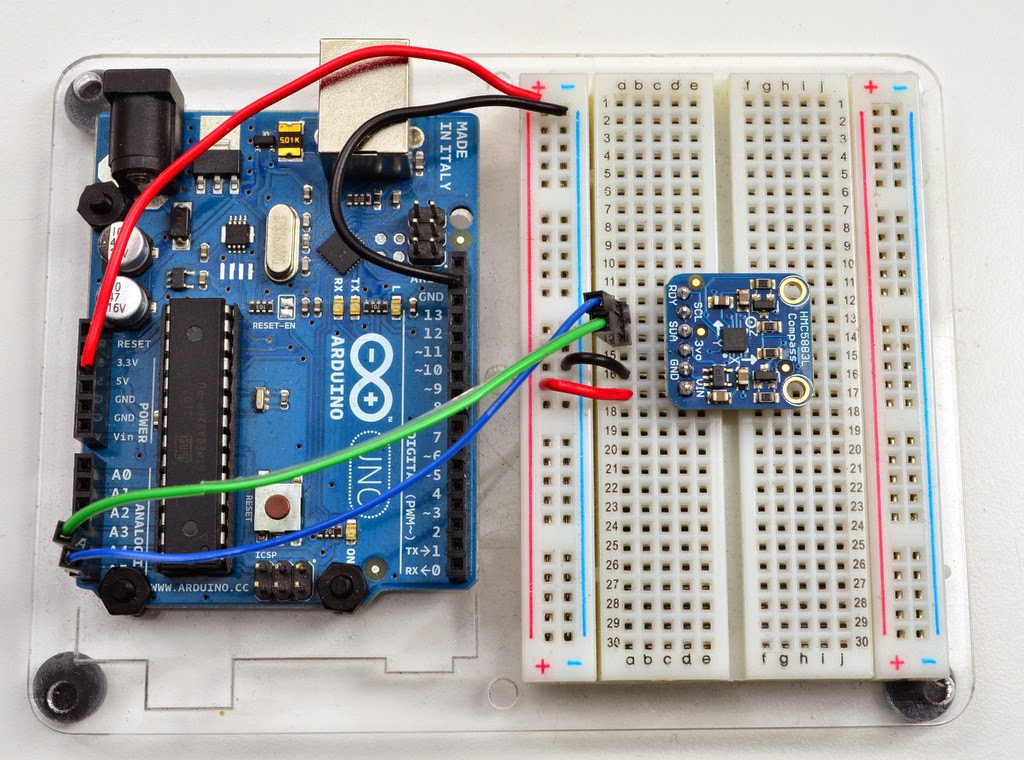 SAMS SONIC Robotic Shop: PROJECT ARDUINO UNO DENGAN SENSOR KOMPAS HMC5883L