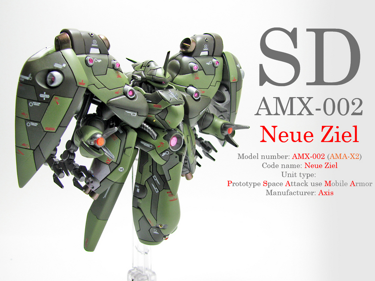 GUNDAM GUY: SD AMX-002 Neue Ziel - Custom Build