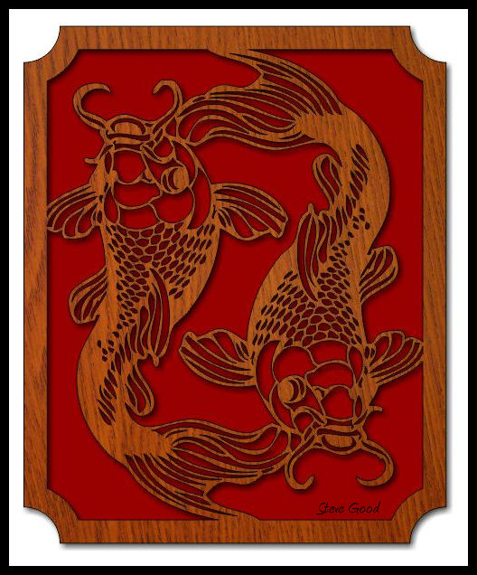 Scrollsaw Workshop: Koi Scroll Saw Pattern.