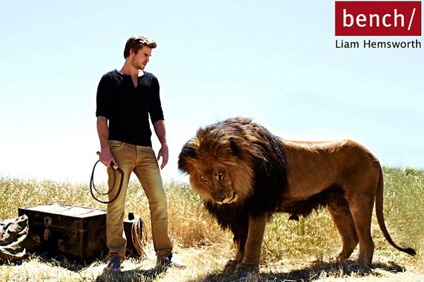 FAMOSOS y MODA: Liam Hemsworth es un domador de leones.