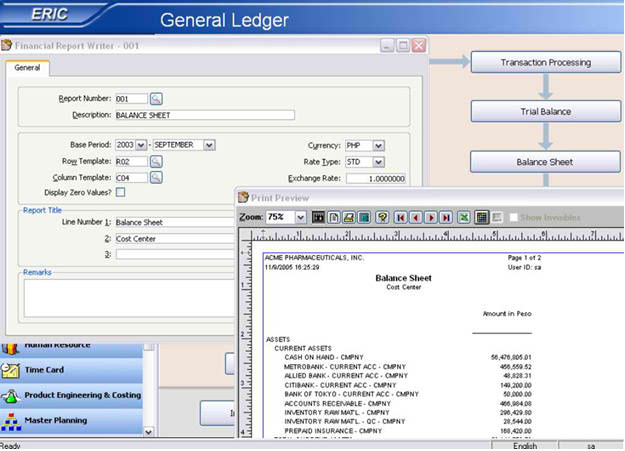 Jupiter Systems, Inc. 1985: ERIC (ERP Software)- Financial