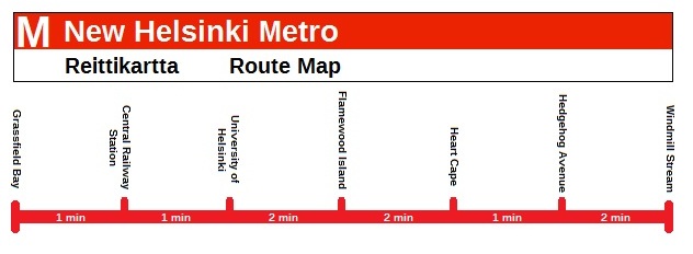NEW HELSINKI METRO: Layout