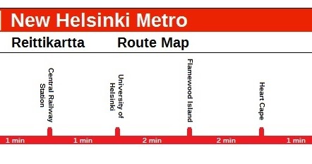 NEW HELSINKI METRO: Layout
