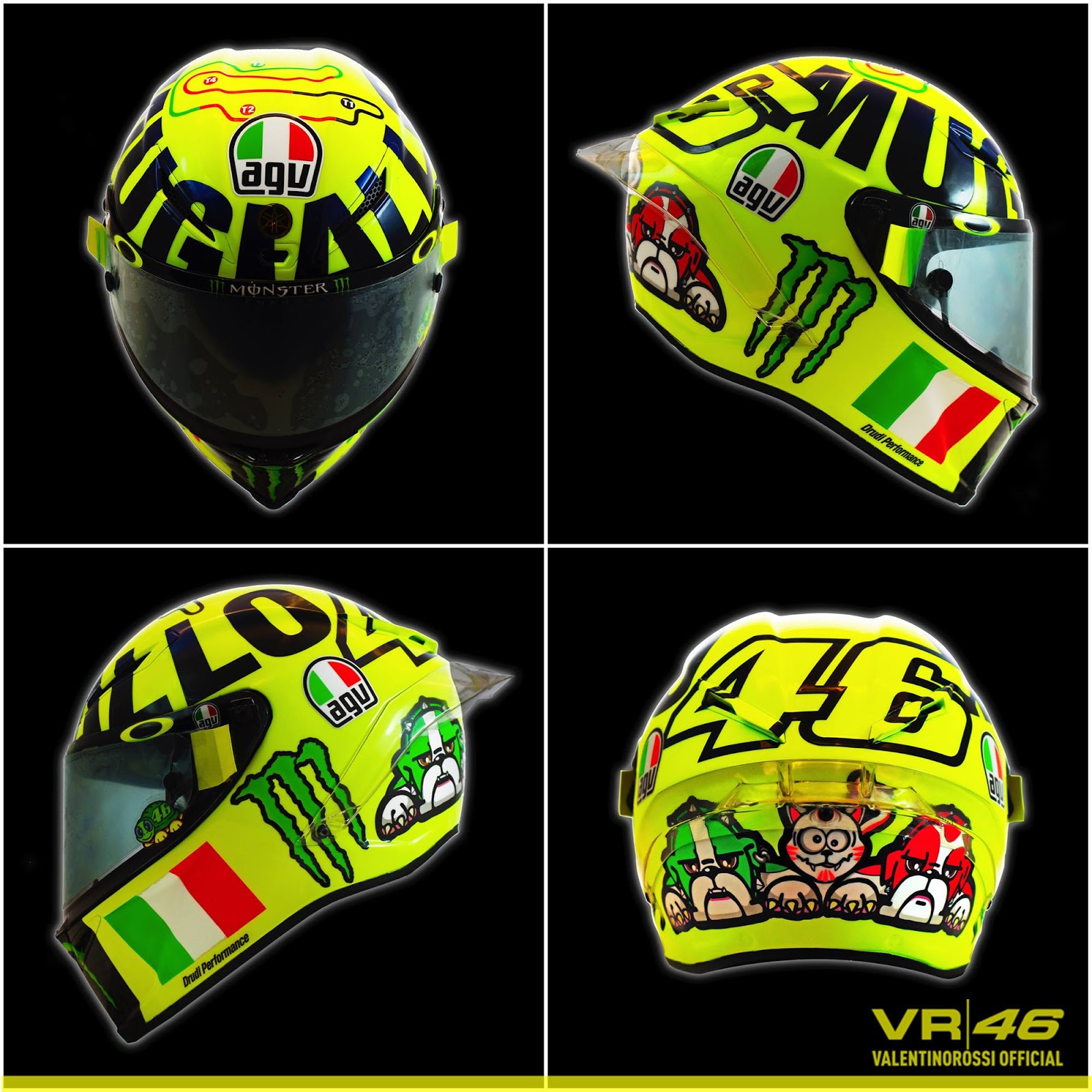 Champion Helmets: AGV Pista GP Mugello "Mugiallo" 2016 Helmet - Valentino Rossi