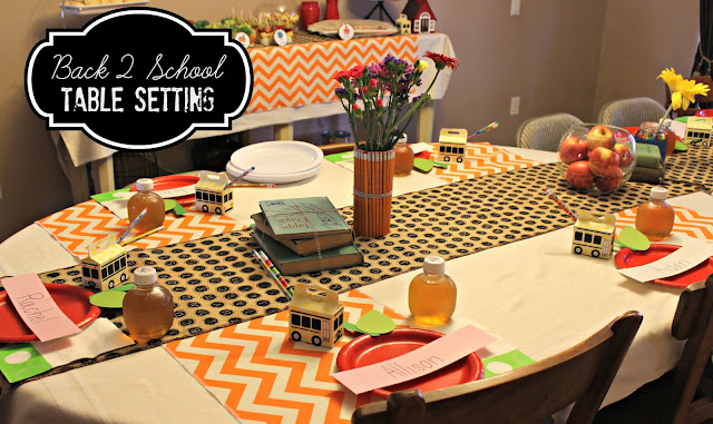 Kutz, Paper, Scissors: Back to School Party Table Decor! Back to School ...