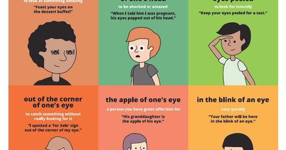 English is FUNtastic: Eye idioms - infographic