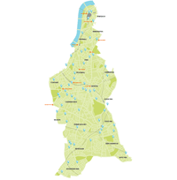 Lambeth Map Region Political | Map of London Political Regional