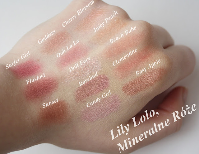 Lily Lolo, Mineralny róż do policzków w odcieniach Cherry Blossom oraz ...