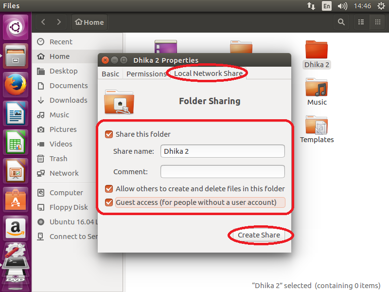Cara Sharing Folder Ubuntu-Windows ~ Kedai Jaringan