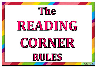Teacher Fun Files: Reading Corner Rules