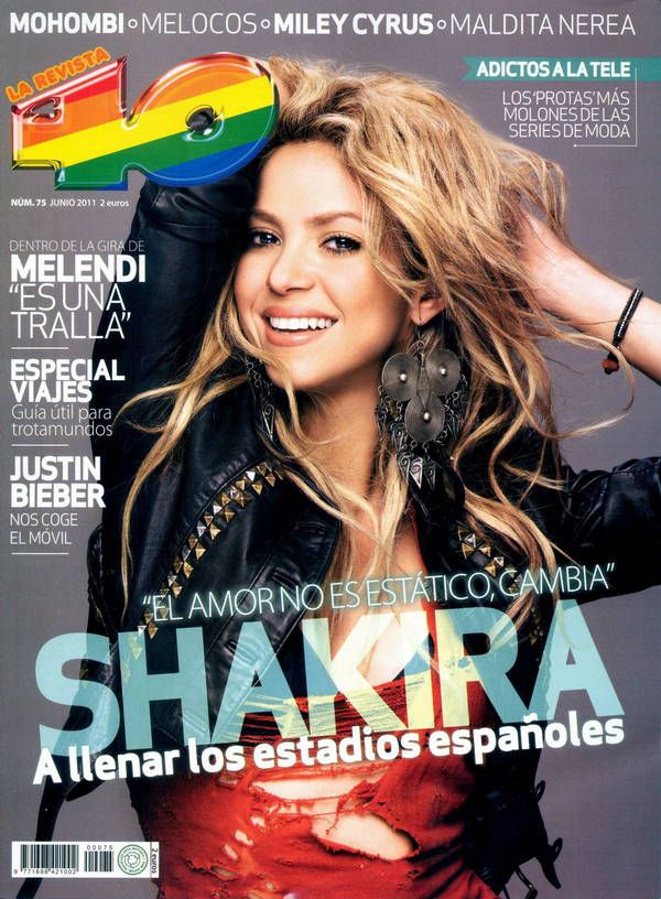 Shakira Hairstyle Trends: Shakira Magazine Cover Pictures