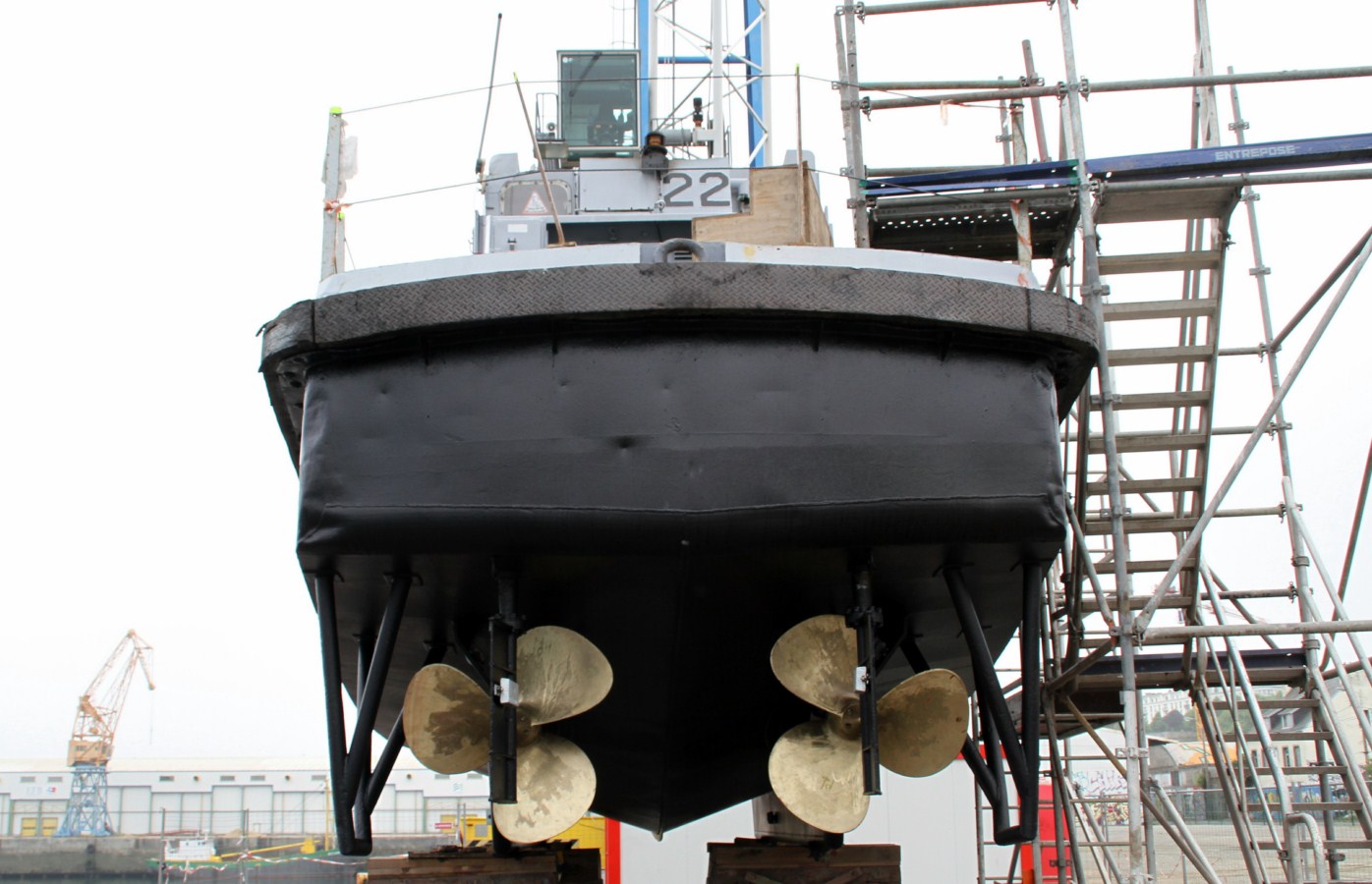 La Marcophilie Navale Envelopmer: Marine nationale Brest Pousseur 22