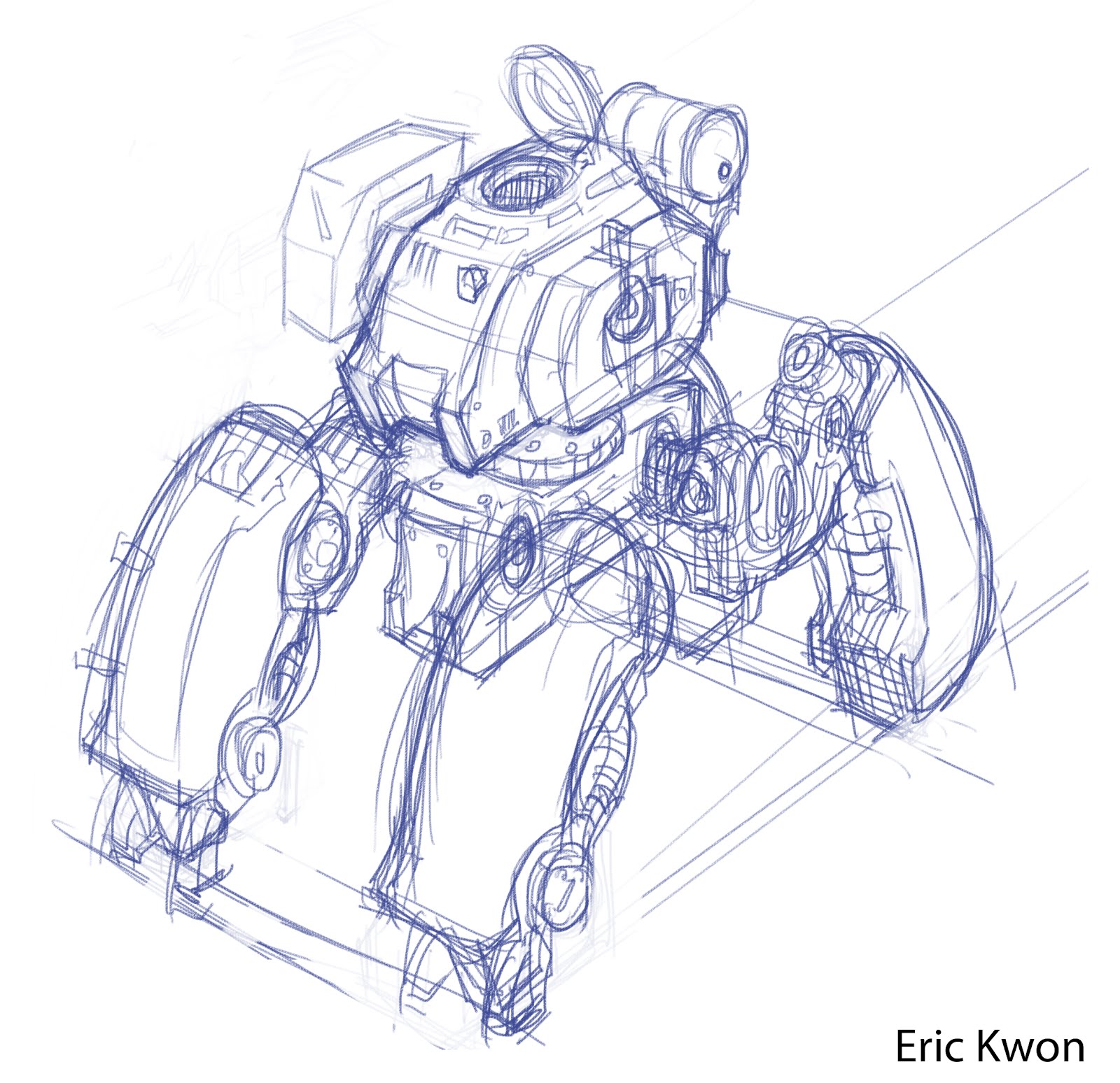 1doodle a day: mech sketch homeworks