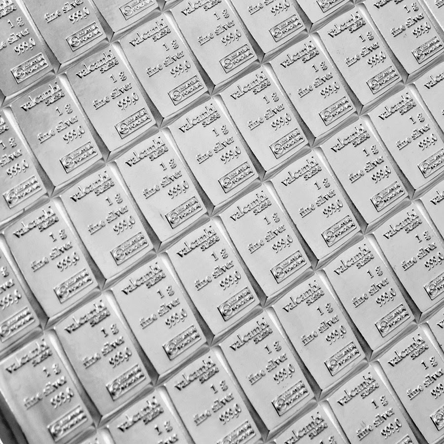 SUZI Q'S ESTATE FINDS: Valcambi Silver CombiBar™ (With Assay) 100 x 1 ...