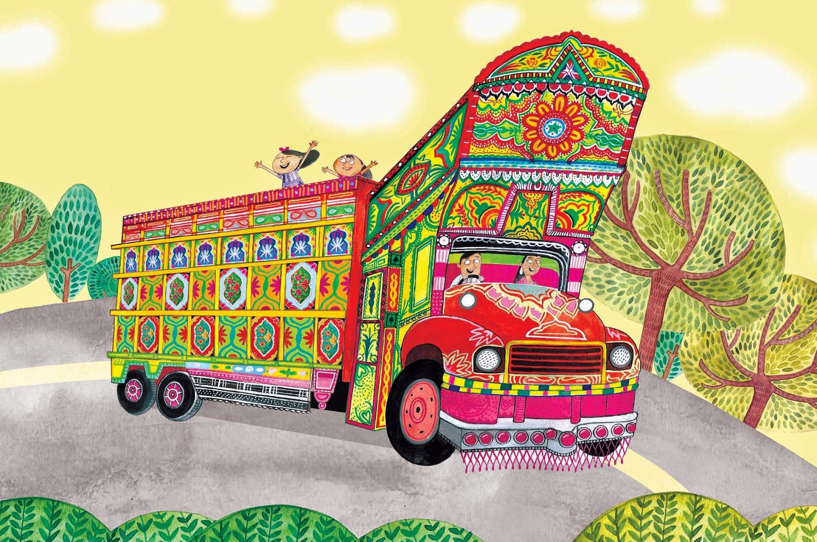 Pakistani Truck Art Wrapping Paper at Stacy Fye blog