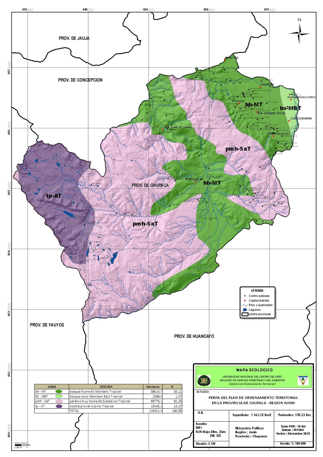 MAPAS TEMATICOS DEL PERU: Mapas Temáticos de la Provincia de Chupaca