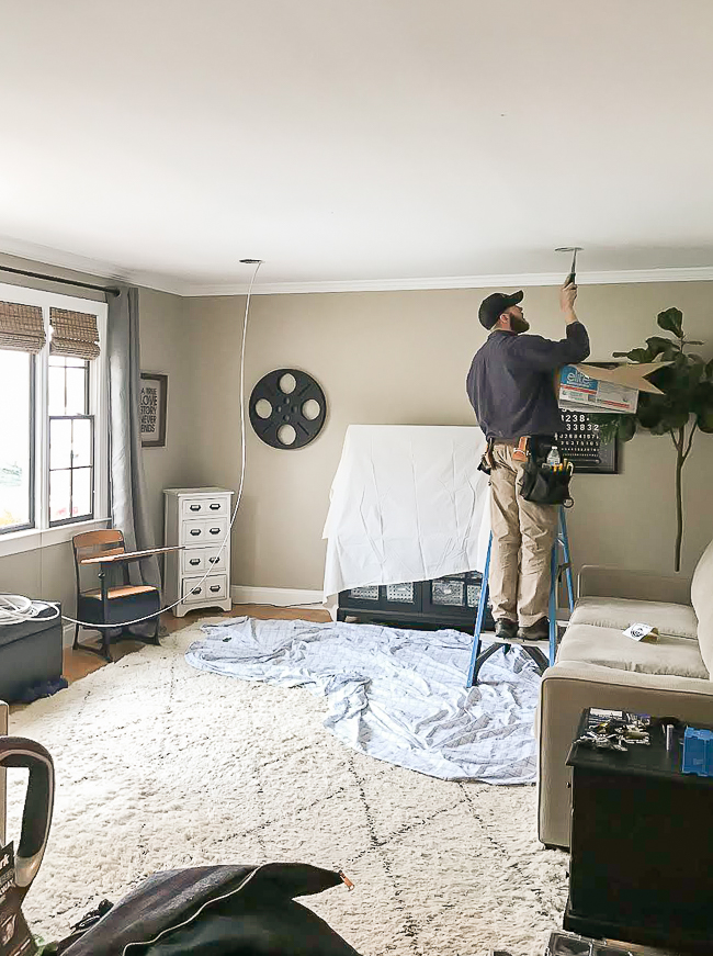 Our New Sleek and Modern Ceiling Fan | Little House of Four - Creating ...