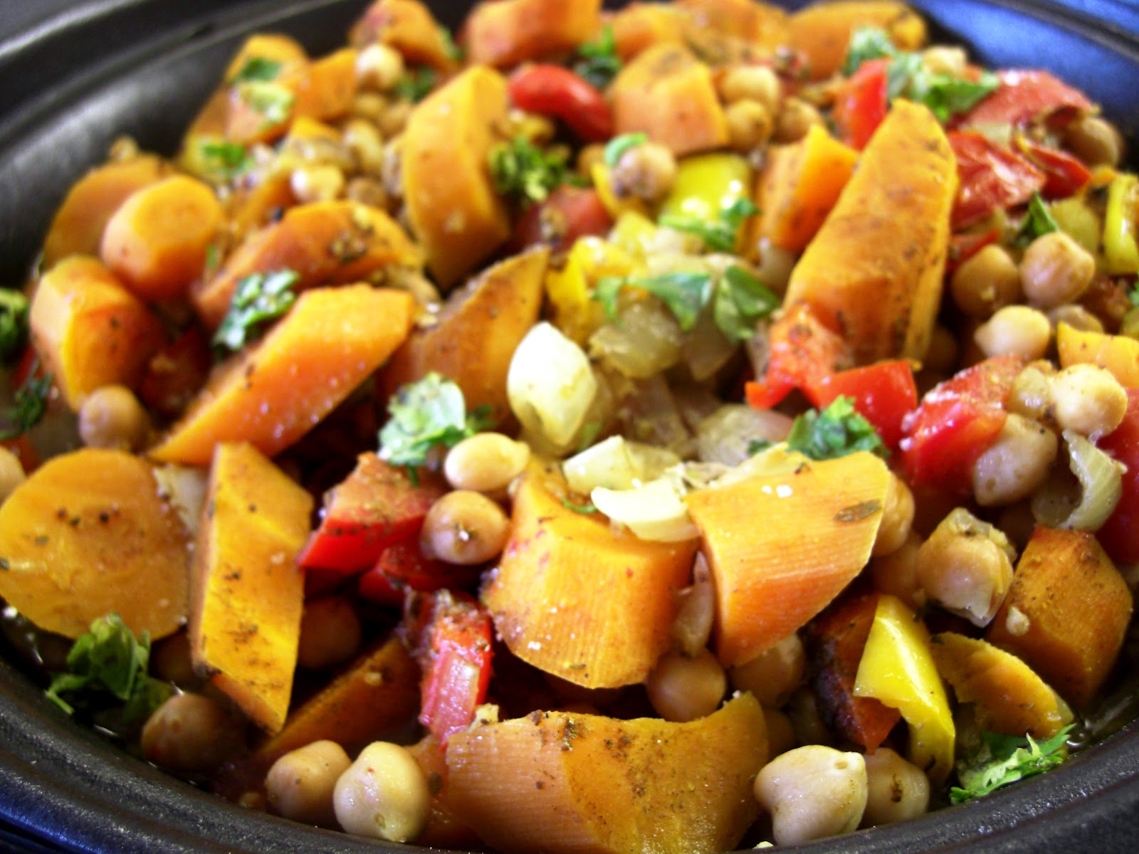 Veganine: Marokkanisch: Tajine mit Kichererbsen