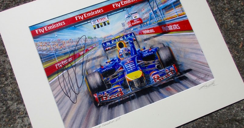 Greg McNeill Art: A3 prints autographed by Daniel Ricciardo and Marc ...
