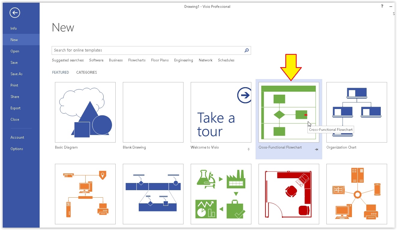 Membuat Flowchart Sederhana Menggunakan Program Microsoft Visio 2013 ...